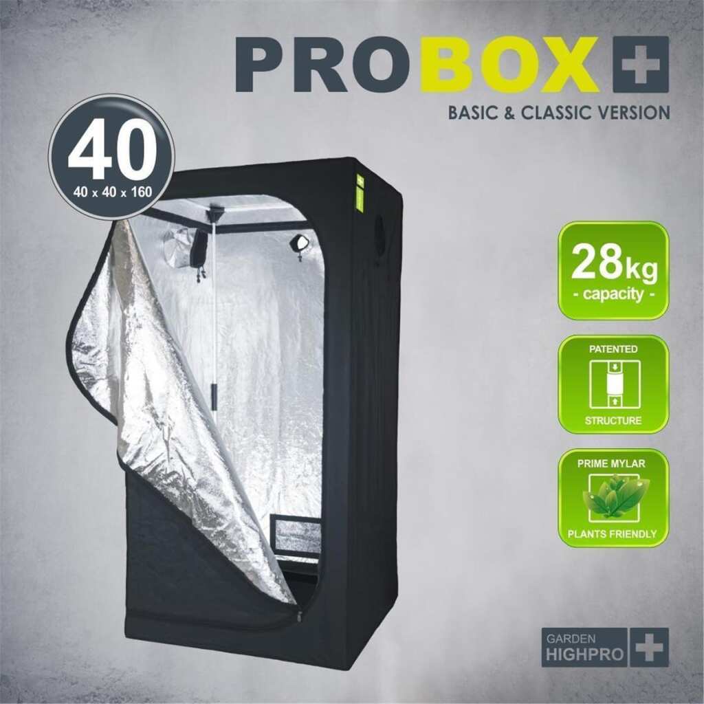 GHP Probox Basic 40 Zuchtzelt aus 420D Nylon 40x40x160cm - Growshop ...